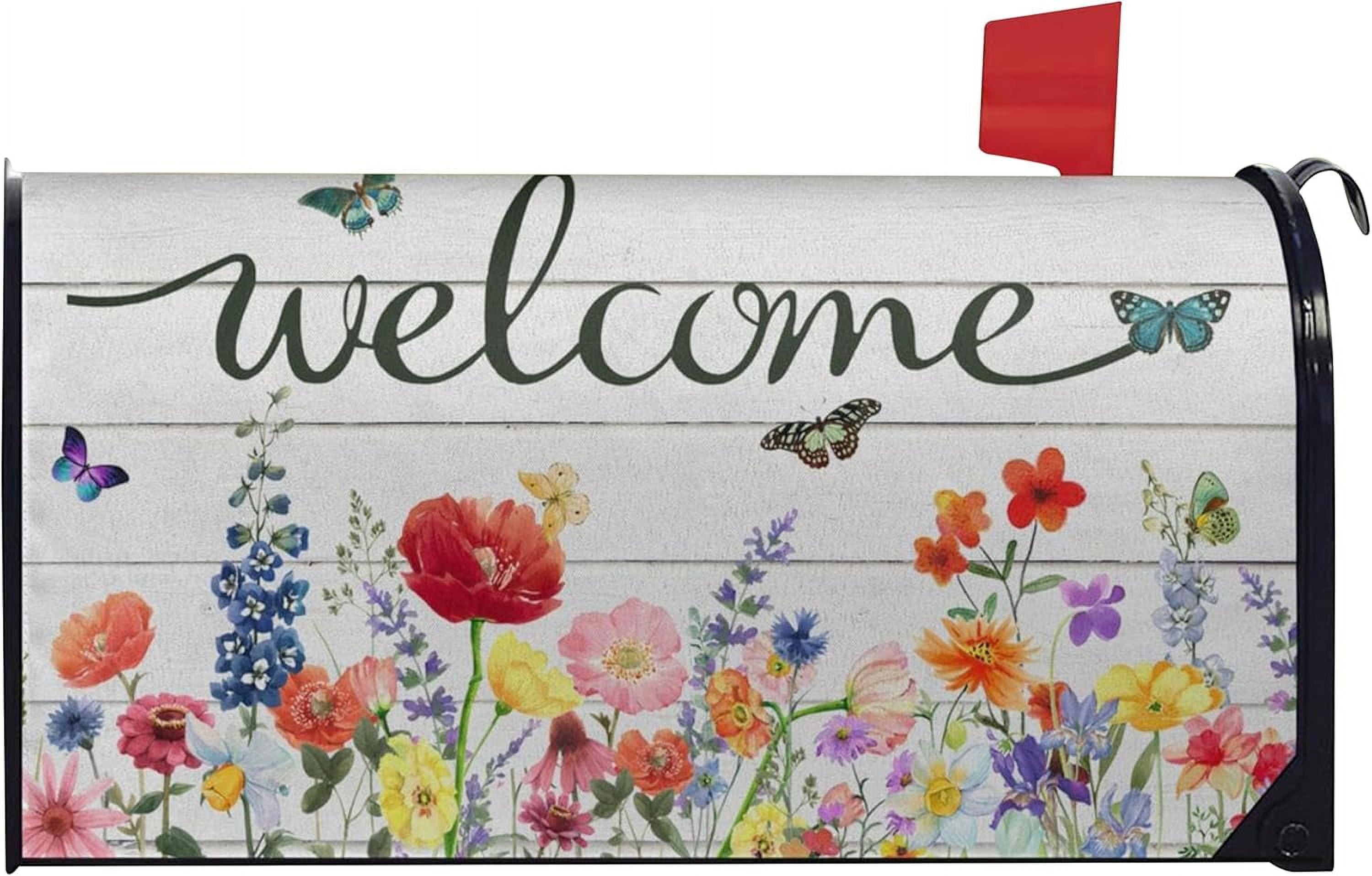 Hello Spring Mailbox Covers Magnetic Standard Size 18" X 21" Spring ...
