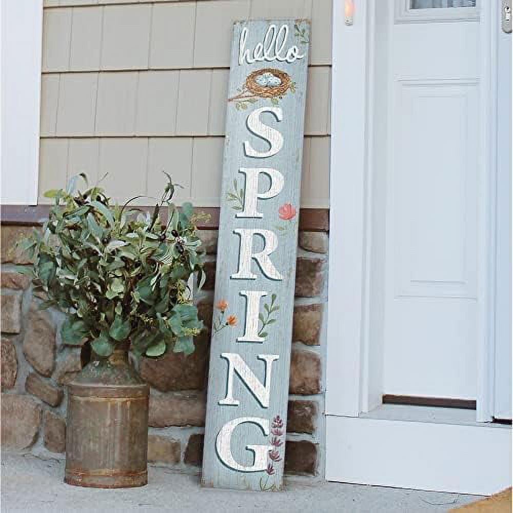 Spring Porch Board Welcome Sign Porch leaner for Front Door, Porch ...