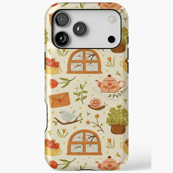 Hello Spring Seasonal Text Design iPhone Case 17 to 11 Pro Max ...