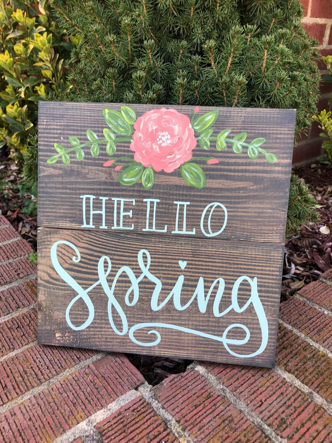 Hello Spring Sign, Spring Decoration, Spring Sign, tin Sign, tin Sign ...