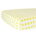 Hello Spud, Organic Cotton Jersey Fitted Crib Sheet, Sunshine Yellow ...