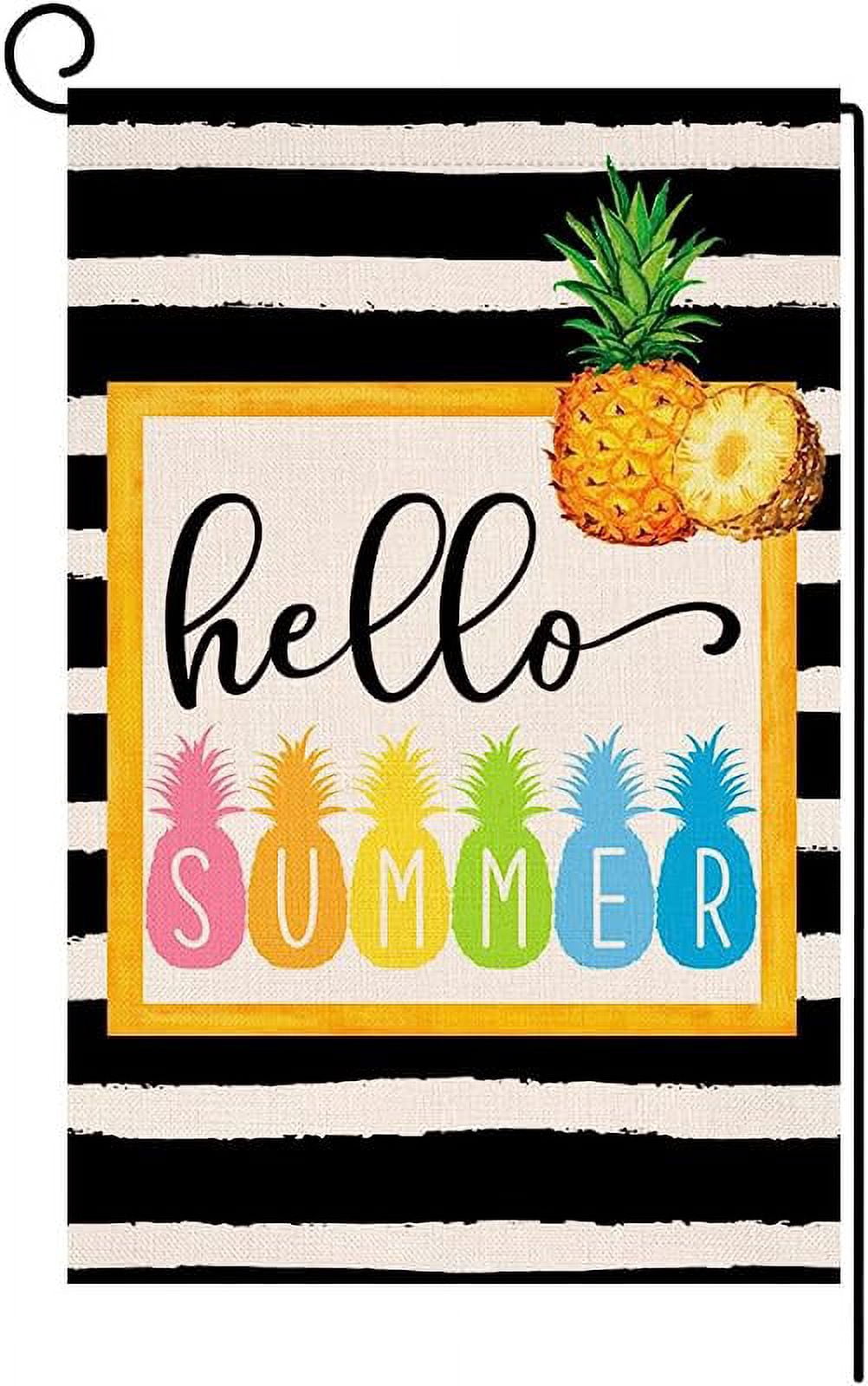 Hello Summer Beach Garden Flag 28x40 Vertical Double Sided Colorful ...