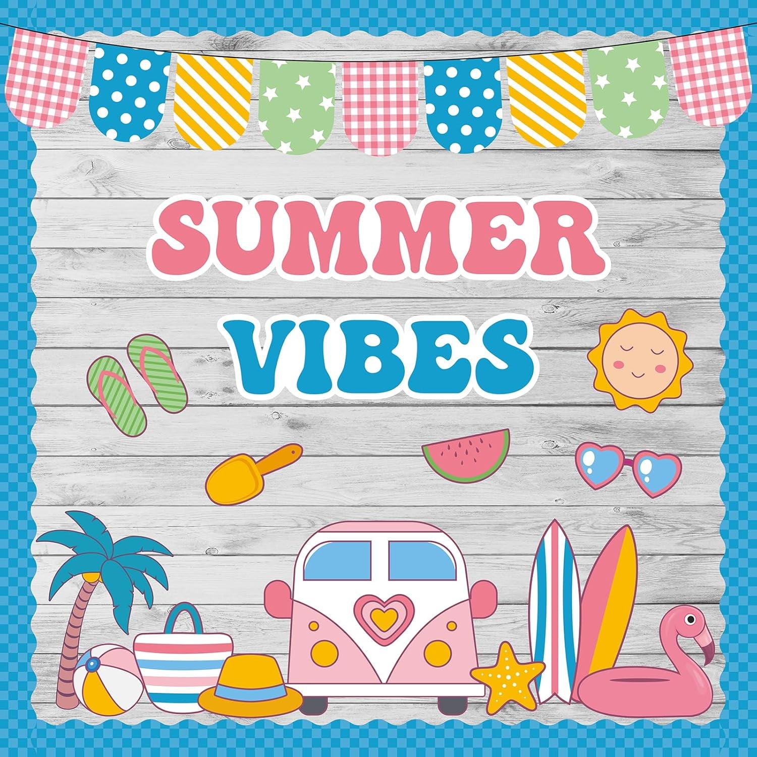 Hello Summer Bulletin Board Set Beach Theme Classroom Bulletin Board ...