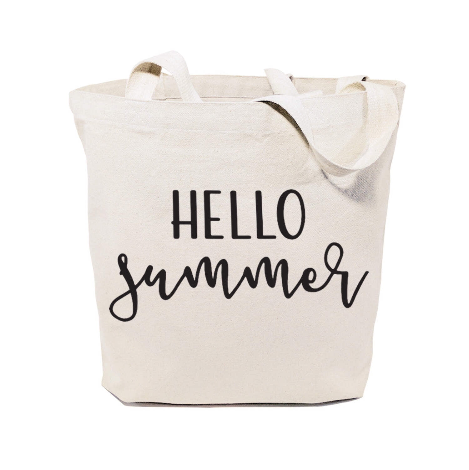 Hello Summer Cotton Canvas Tote Bag - Walmart.com