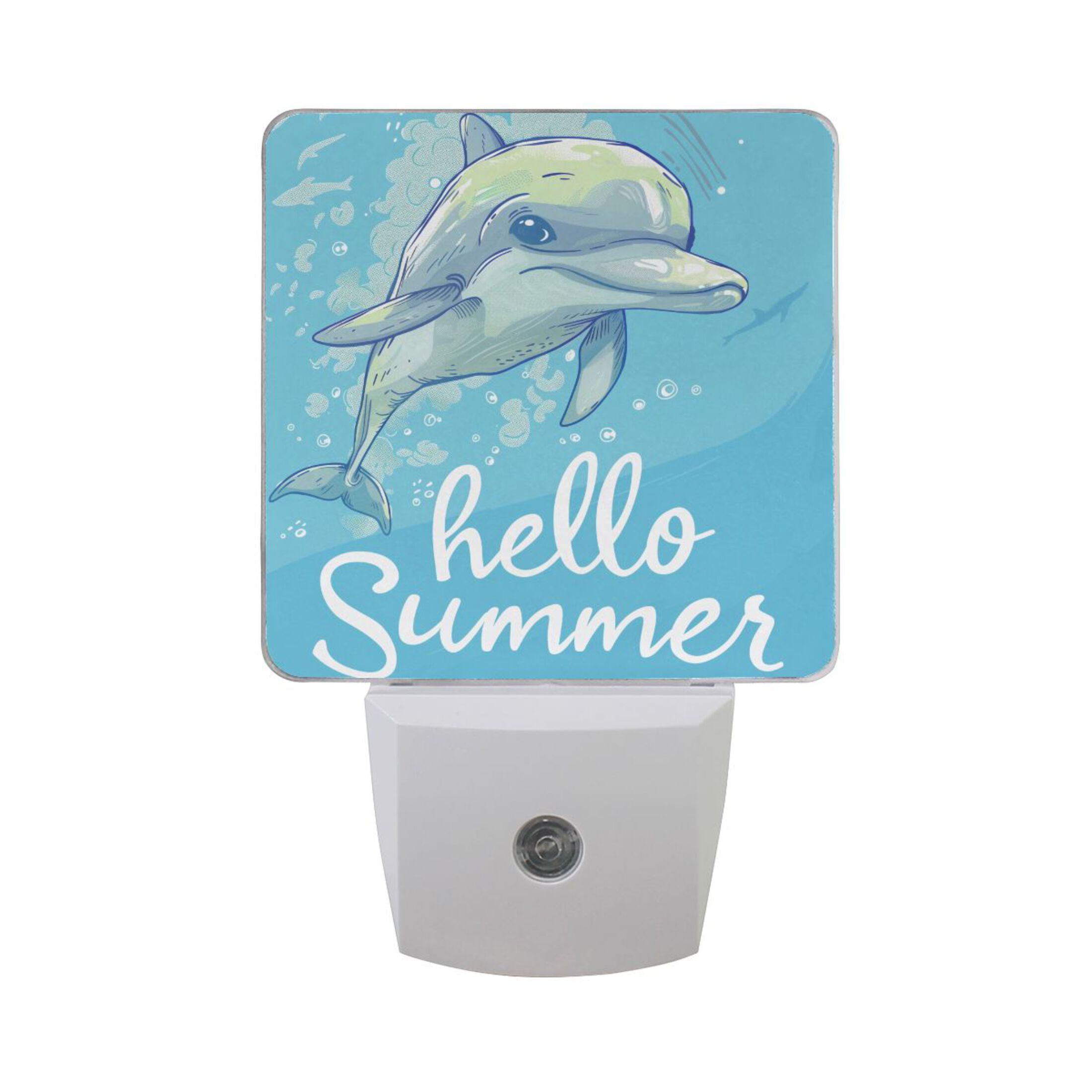 Hello Summer Dolphin Night Light 2 Pack LED Nightlight Plug into Wall ...