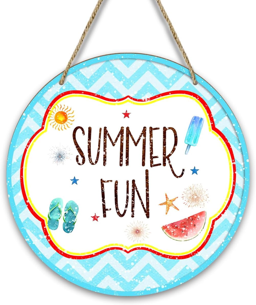Hello Summer Door Decor Sign, Pineapple Summer Decorations for Home ...