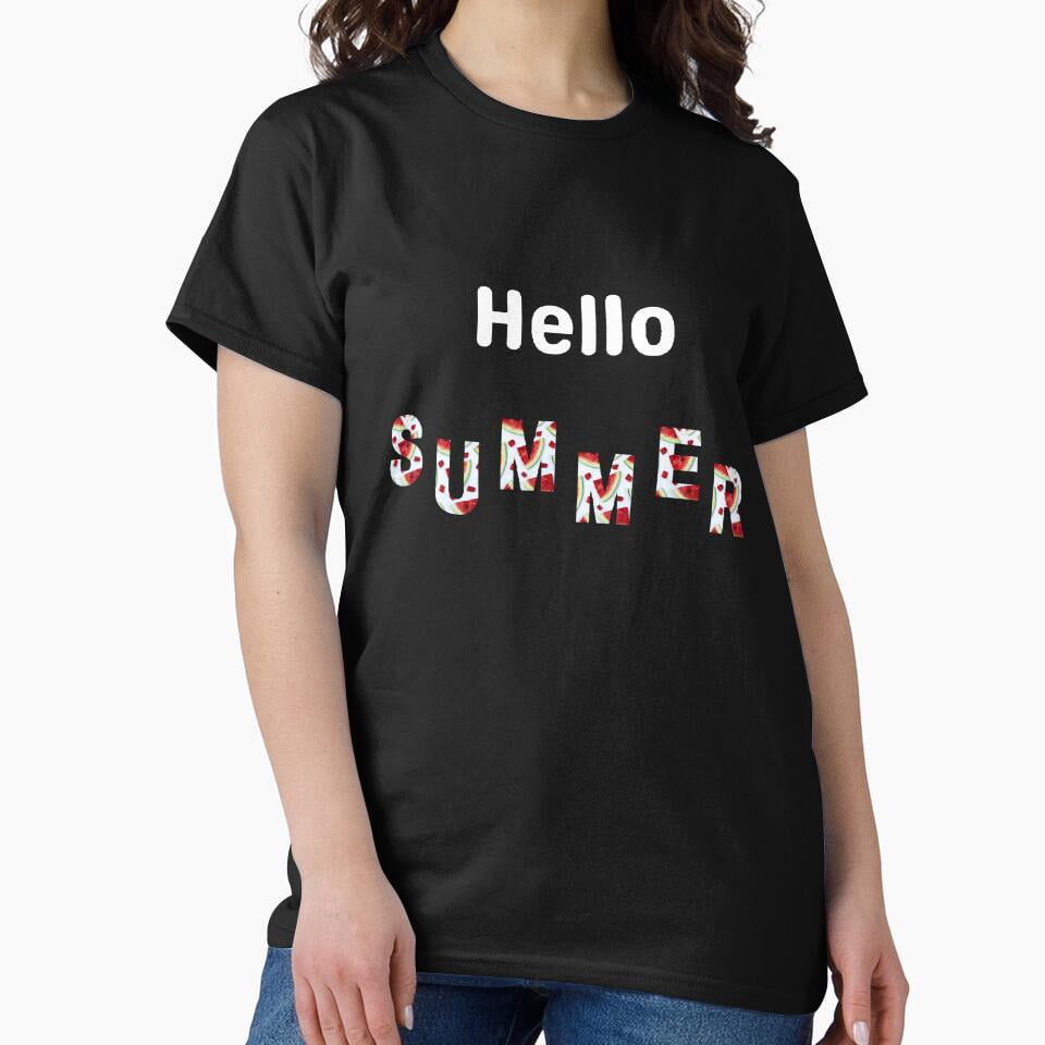 Hello Summer - Funny and cutes Quotes H5142, for Unisex – Extended ...