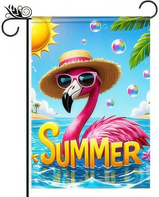 Hello Summer Garden Flags Beach Dachshund Garden Flag for Outside Dog ...