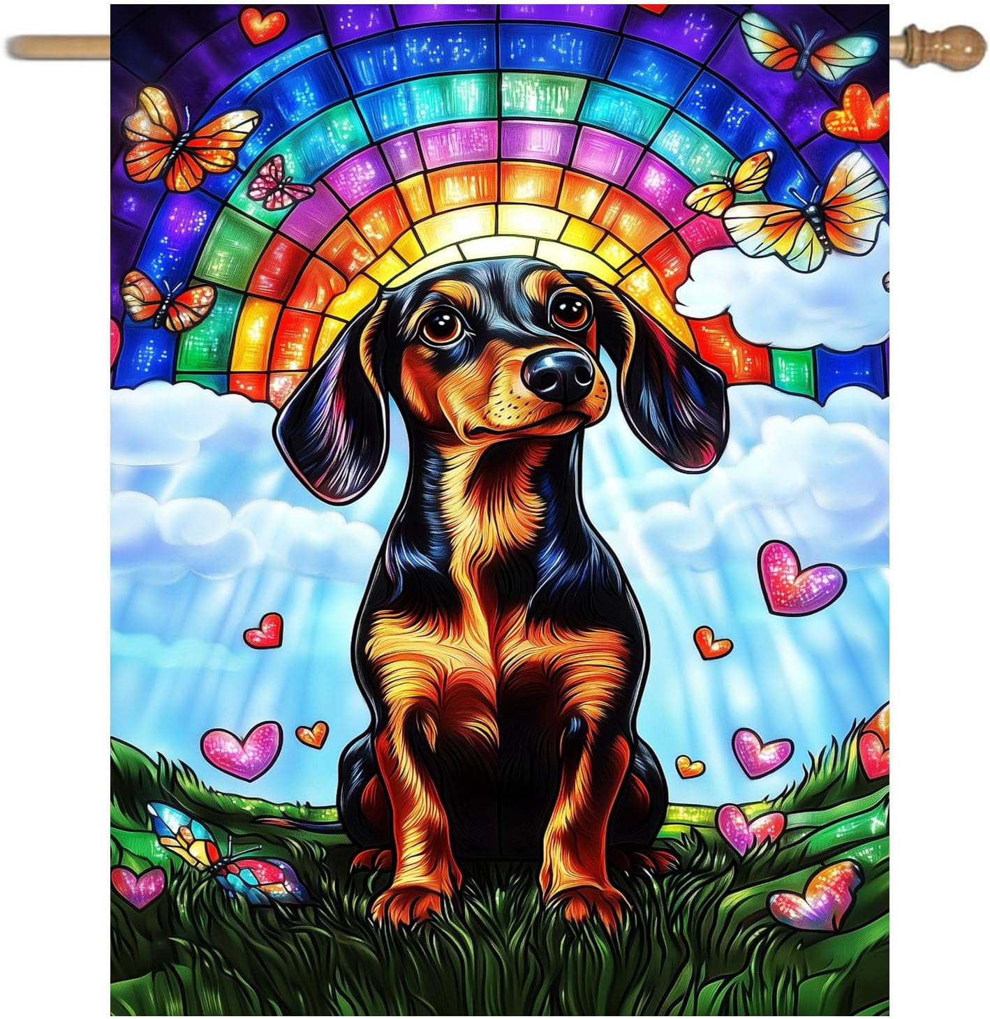 Hello Summer House Flags 28x40 Double Sided Beach Chocolate Lab Garden ...