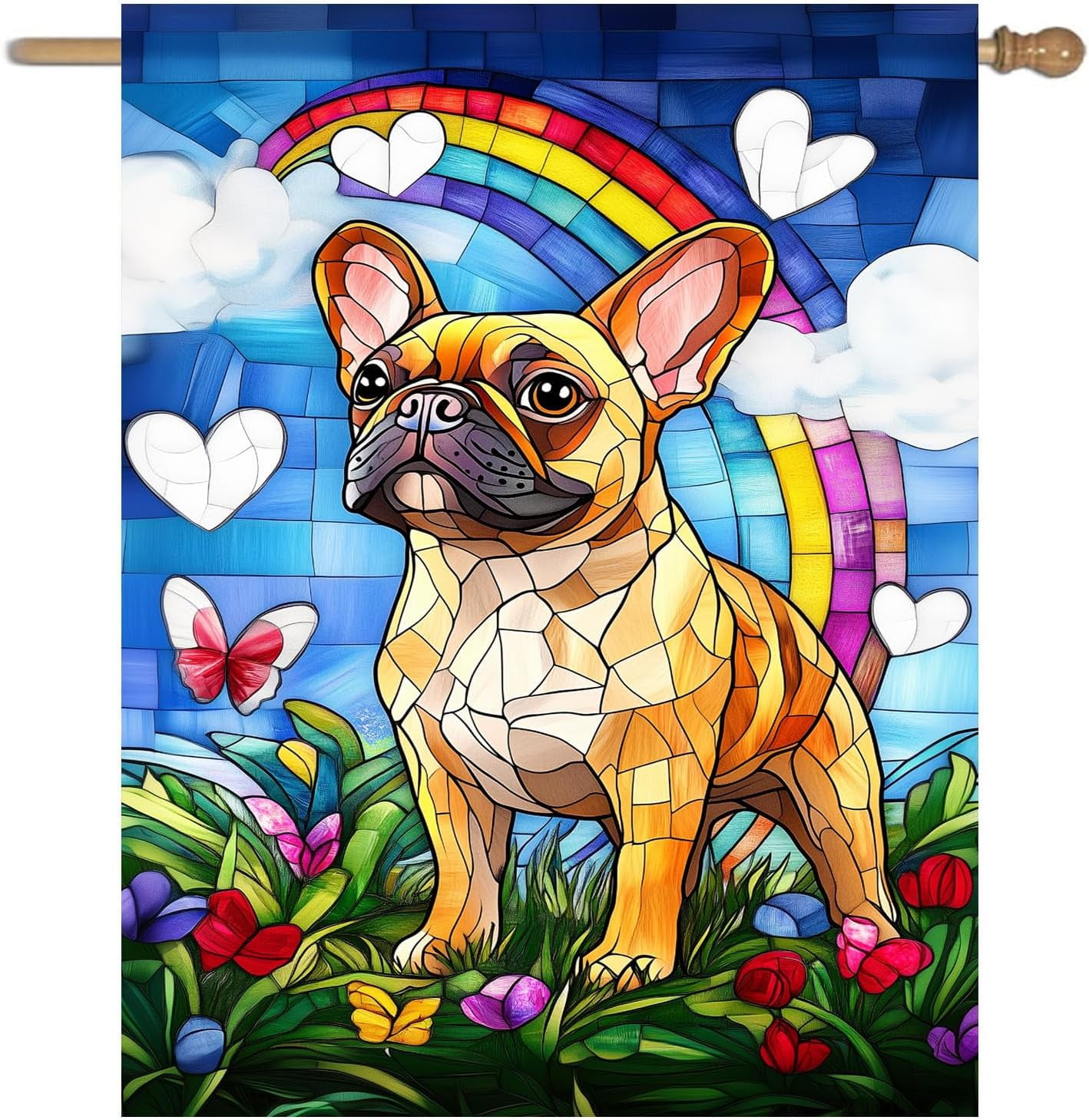Hello Summer House Flags 28x40 Double Sided Beach Chocolate Lab Garden ...