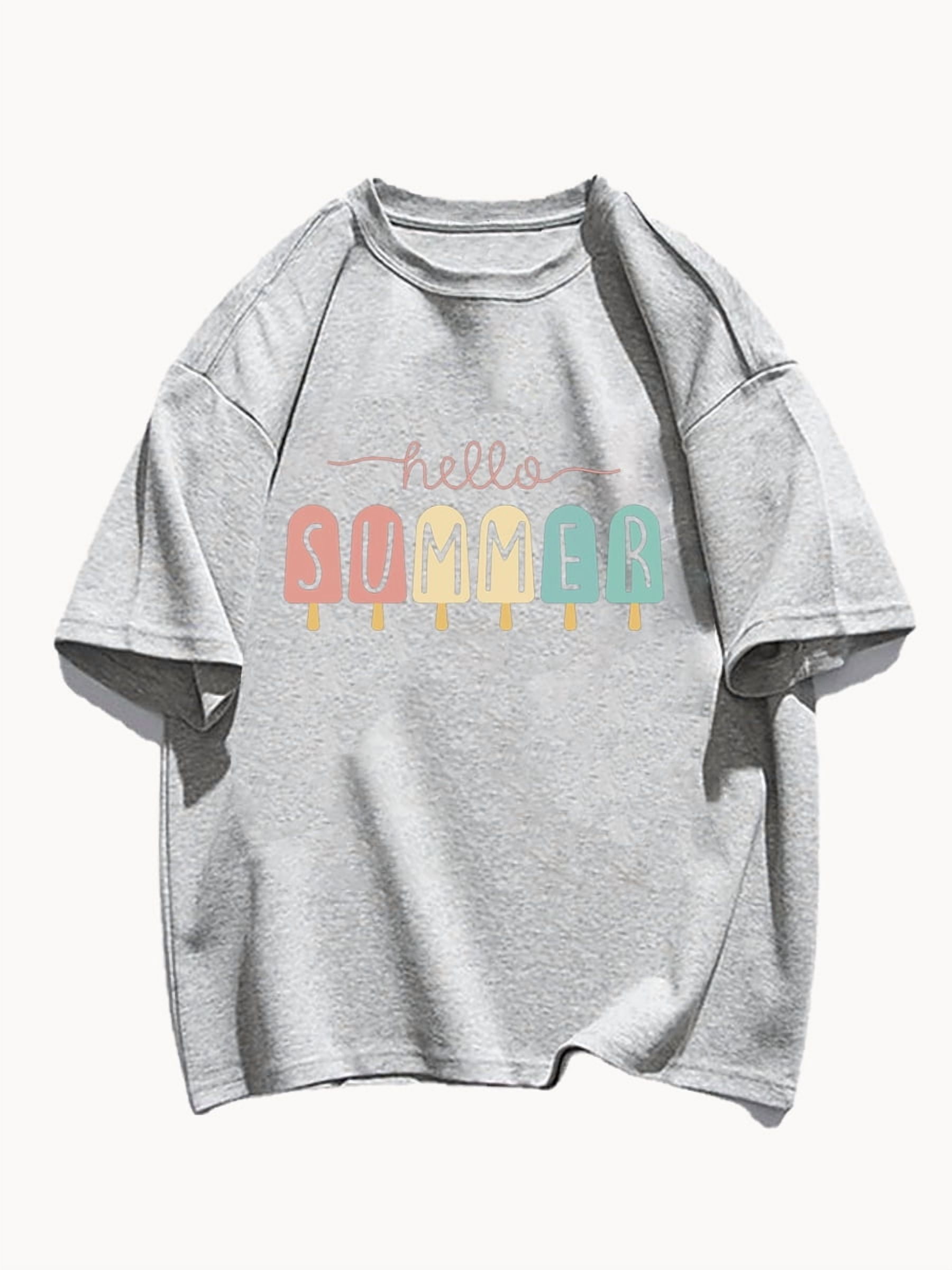 Hello Summer Ice Cream T-Shirt - Walmart.com