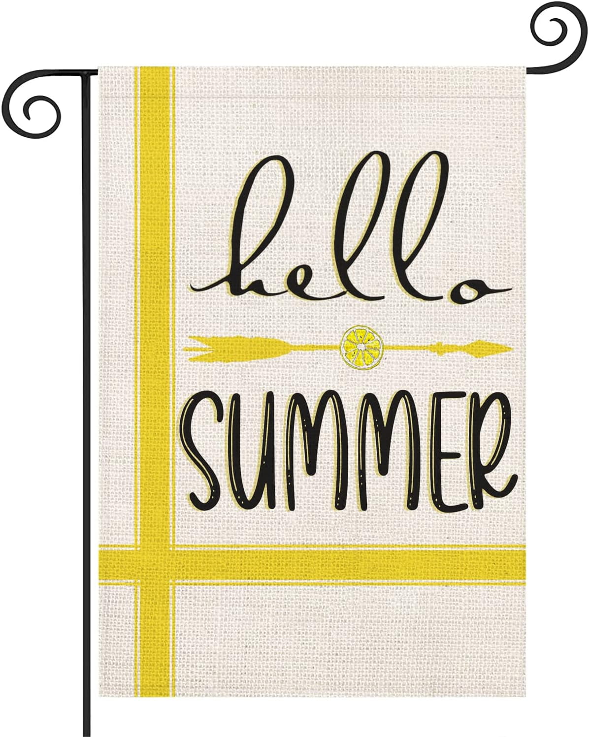 Hello Summer Lemon Garden Flag 12 X 18 inch Vertical Double Sided ...