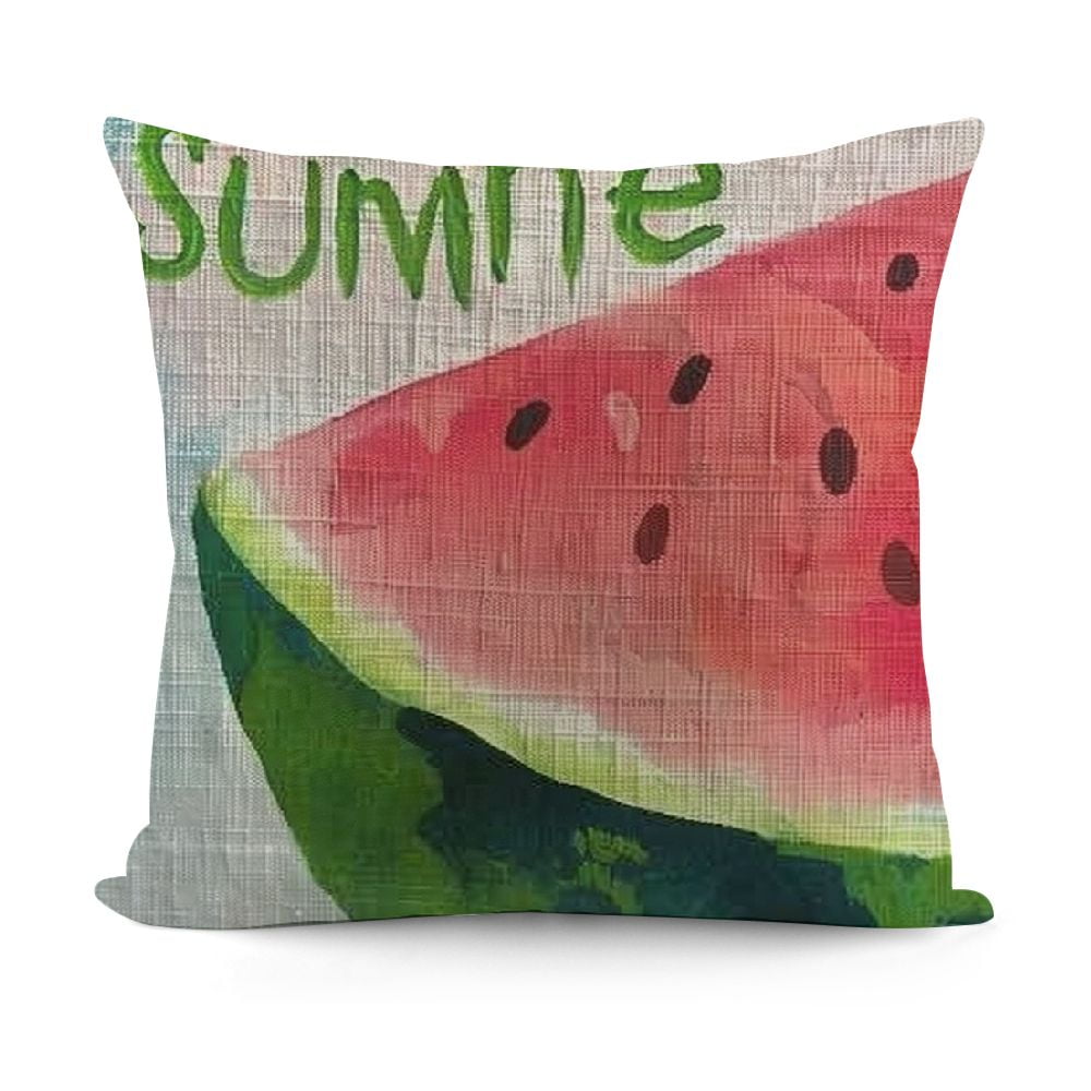 Hello Summer Pillow Covers Watermelon Pattern Design Pillow Covers ...