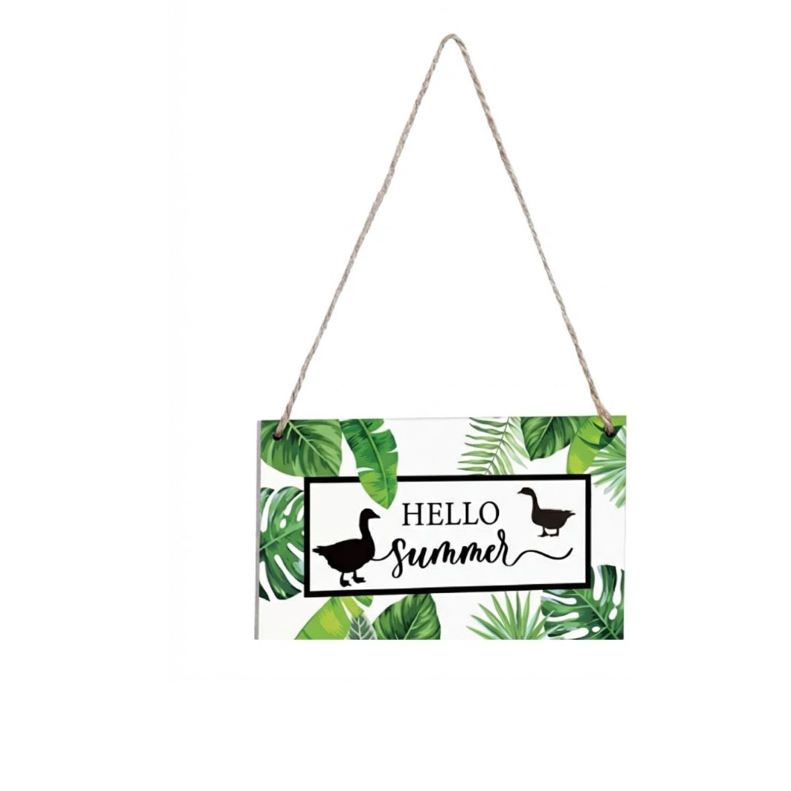Hello Summer Porch Sign Guard Duty Sign with Cute Goose Design ...
