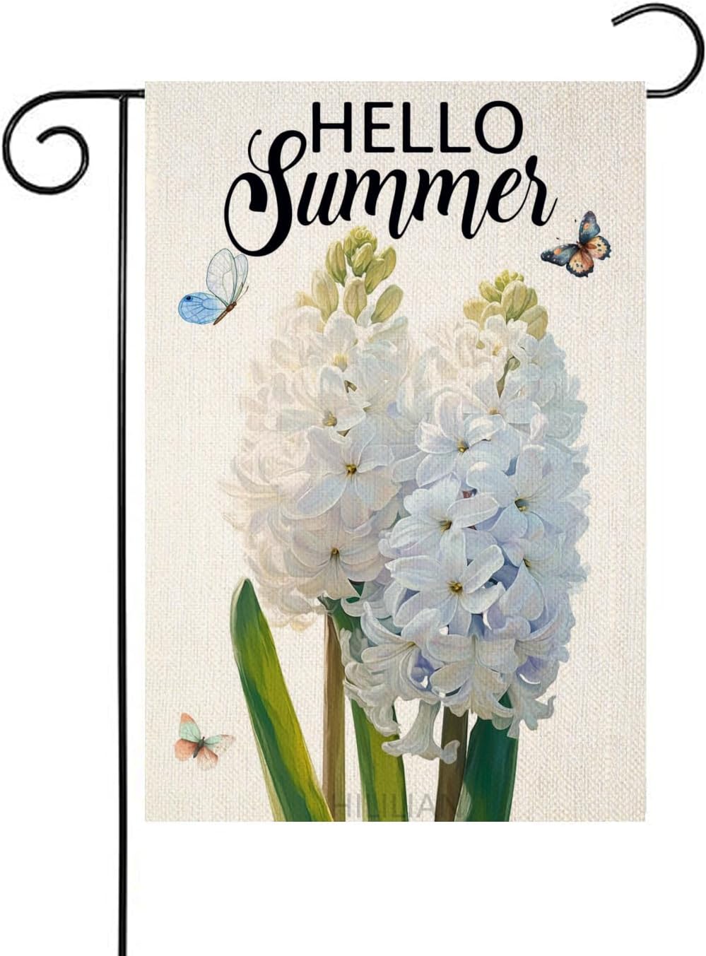 Hello Summer Red Geranium Garden Flag 12x18 Double Sided Summer ...