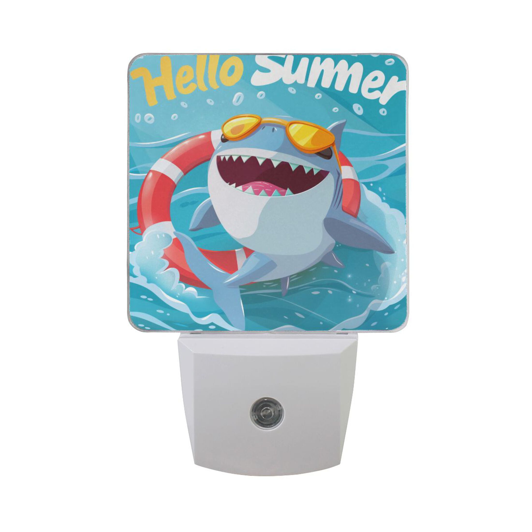 Hello Summer Shark Night Light 2 Pack LED Nightlight Plug into Wall ...