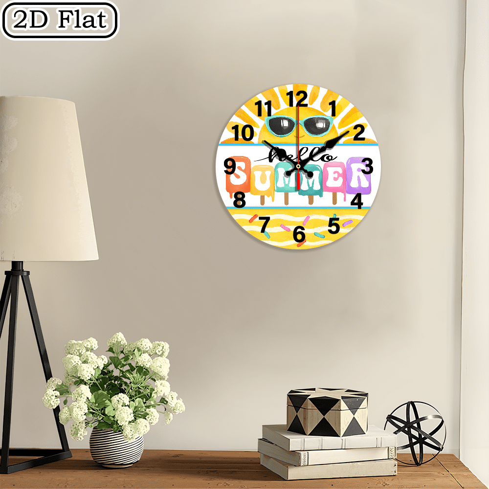 Hello Summer Sun Sunshine Front Door Aluminum 2D Flat 1pc 10Inch Design ...