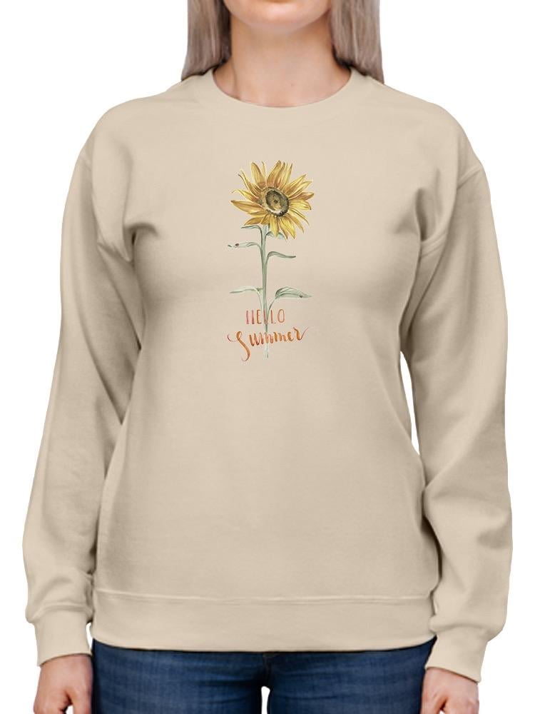Hello Summer Sunflower Sweatshirt Women -Jennifer Paxton Parker Designs ...