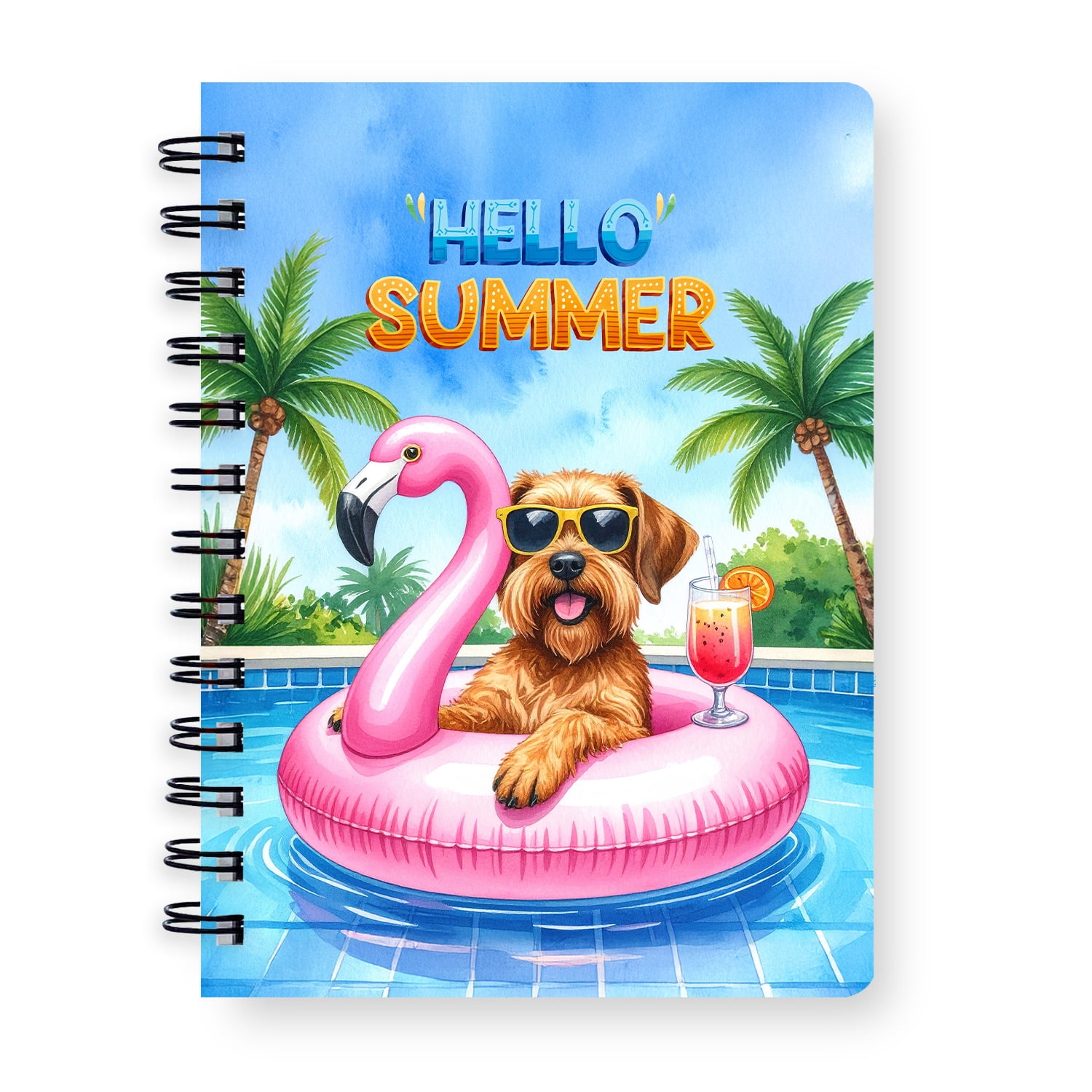 Hello Summer Wirehaired Pointing Griffon at Swimming Pool Flamingo Swim ...