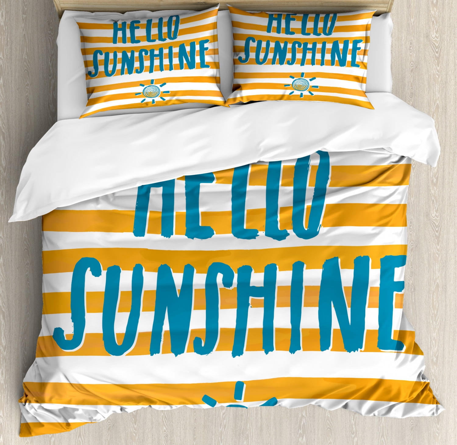Hello Sunshine Duvet Cover Set Queen Size, Summer Hello Sunshine ...