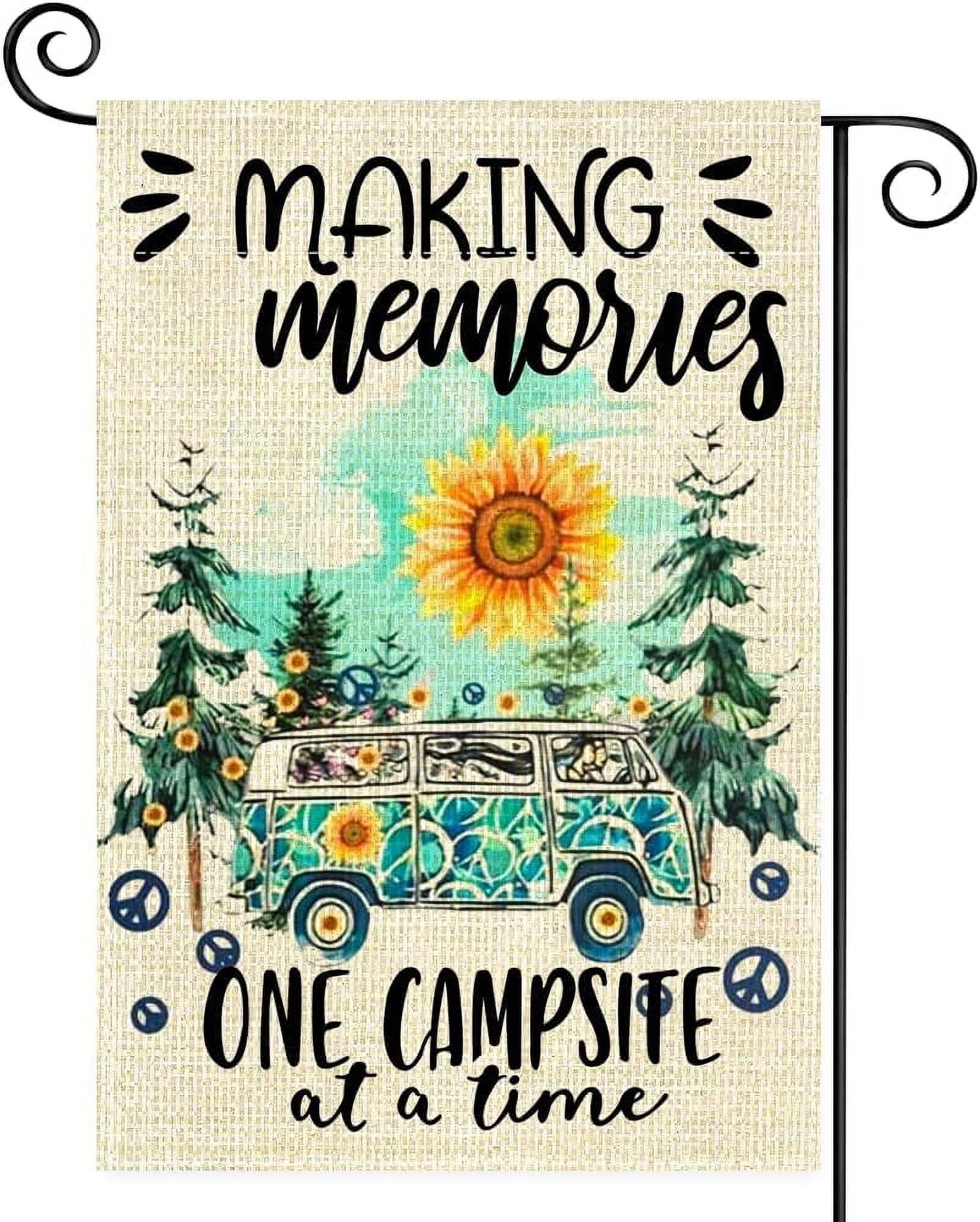 Hello Sunshine Funny Camping Garden Flag for Campers Double Sided, Best ...