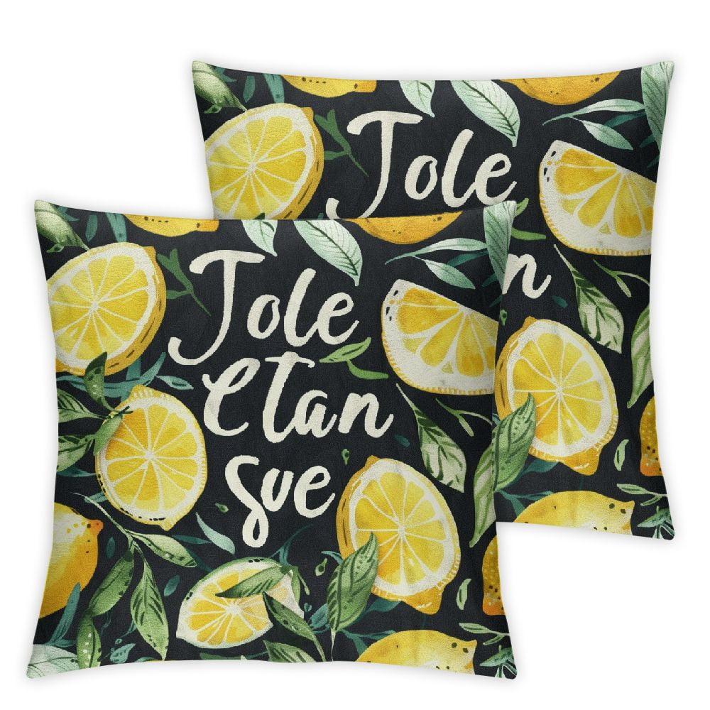 Hello Sunshine Lemon Pillow Cover, Spring/Summer Cushion Cover, Sofa ...