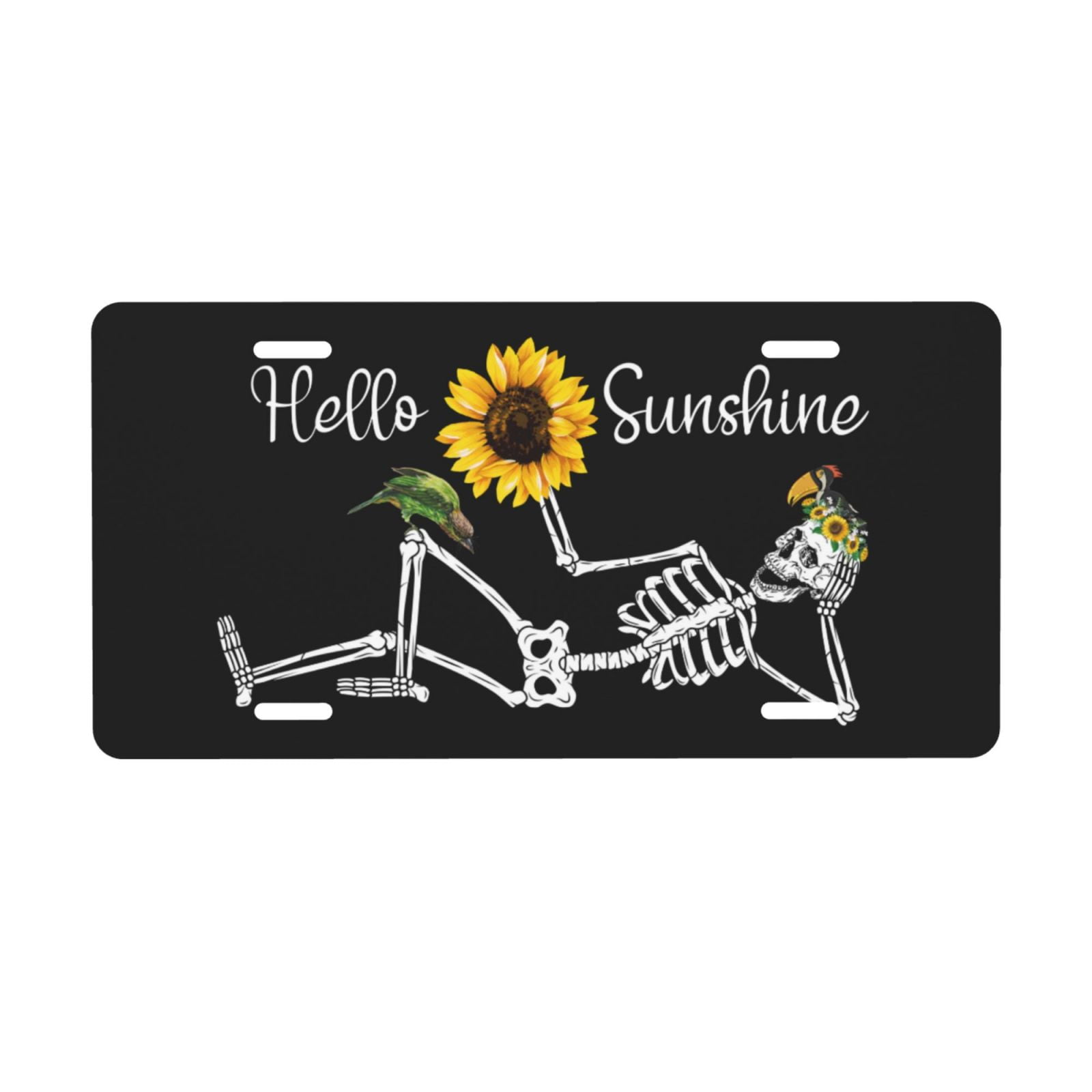 Hello Sunshine License Plate Front Metal Car Plate 6×12 Inch Aluminum ...