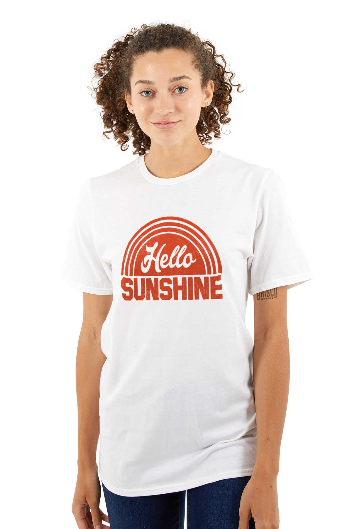 Hello Sunshine Positive Vibes Beachy Women's Graphic T Shirt Tees ...