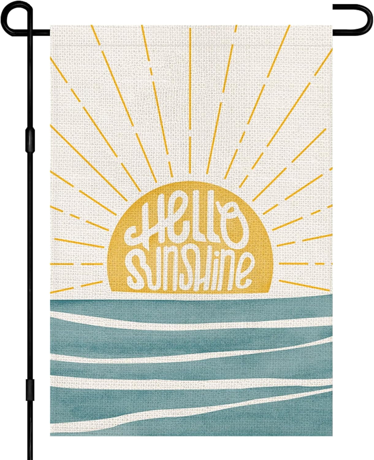 Hello Sunshine Summer Garden Flag Double Sided, Farmhouse Holiday Sign ...