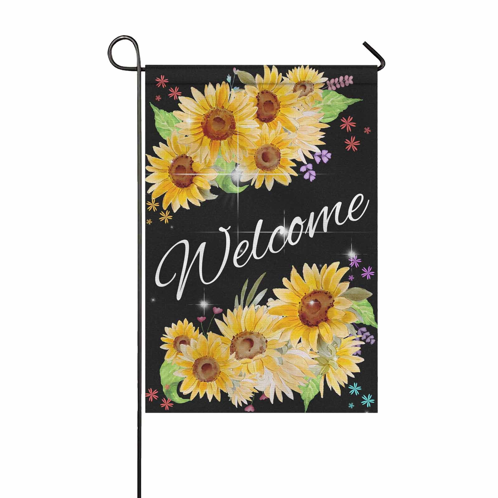 Hello Sunshine Sunflower Garden Flag Double Sided 12x18 Inch, Spring ...