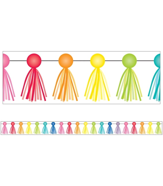 Hello Sunshine Tassel Straight Bulletin Board Borders (Other) - Walmart.com