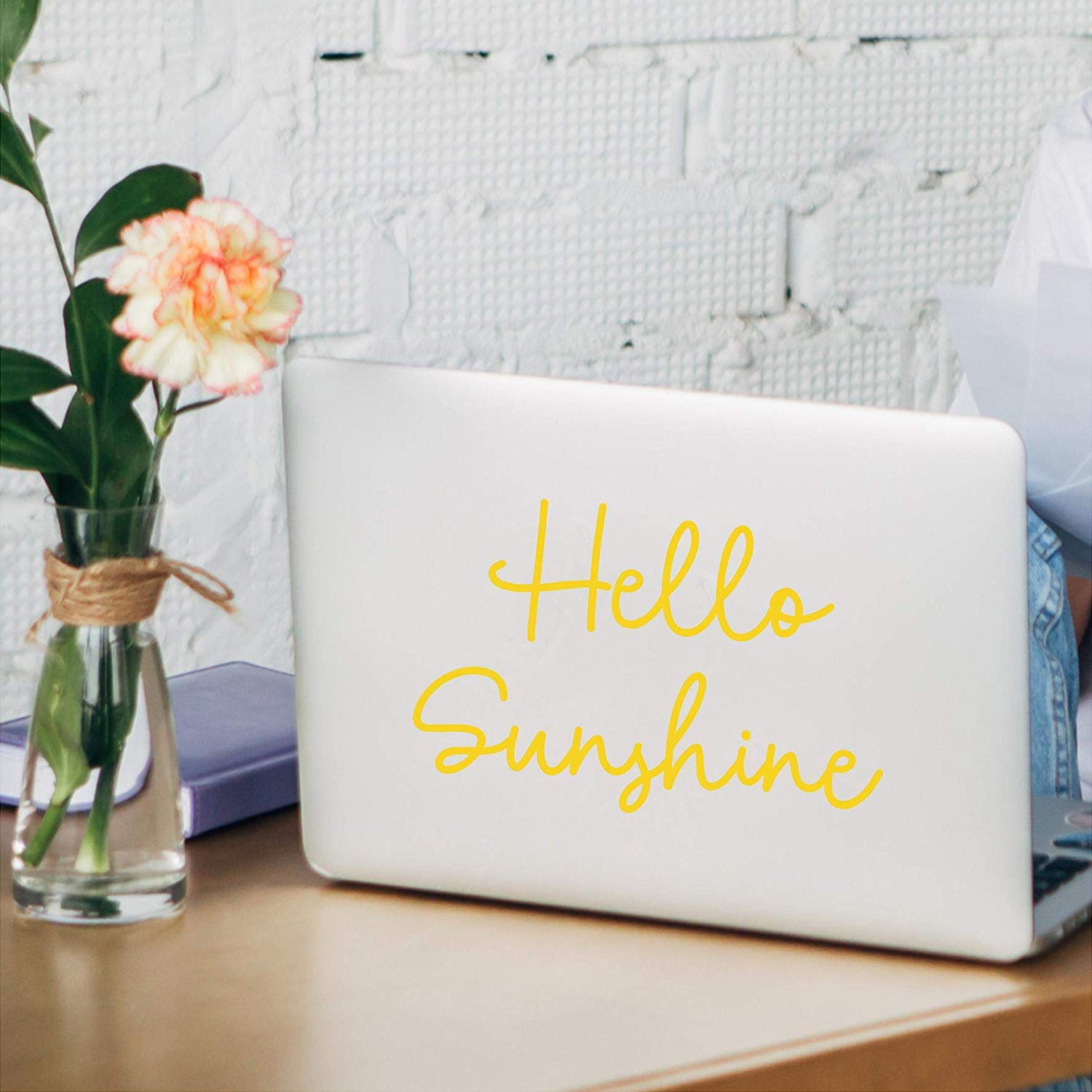 Hello Sunshine Vinyl Lettering Wall Decal Sticker Laptop Stickers and ...