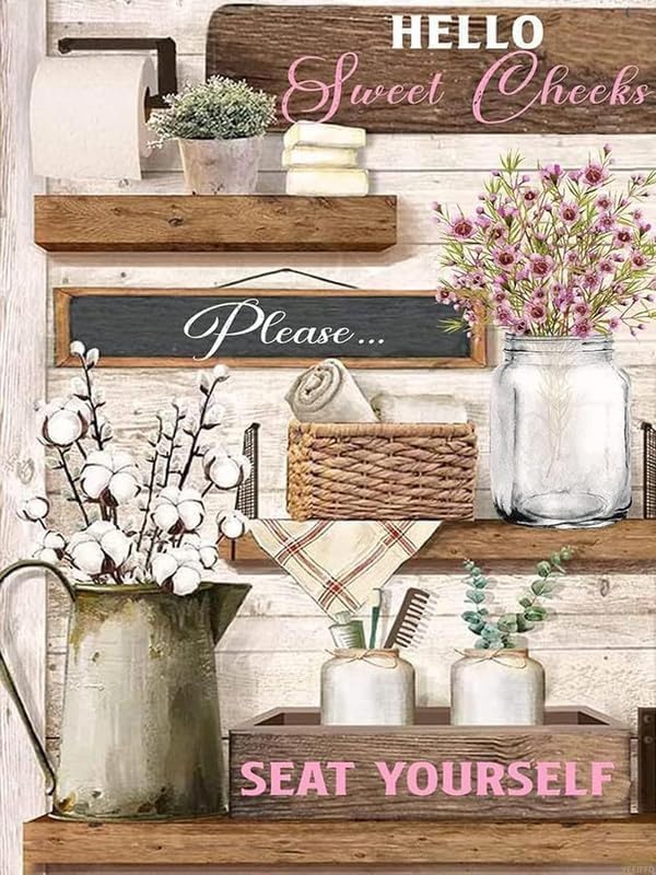 Hello Sweet Cheeks Bathroom 300 Piece Jigsaw Puzzle challenging and ...