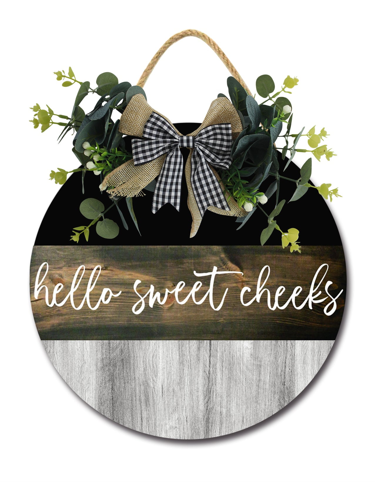 Hello Sweet Cheeks Sign Farmhouse Wood Sign Front Porch Decor Rustic ...