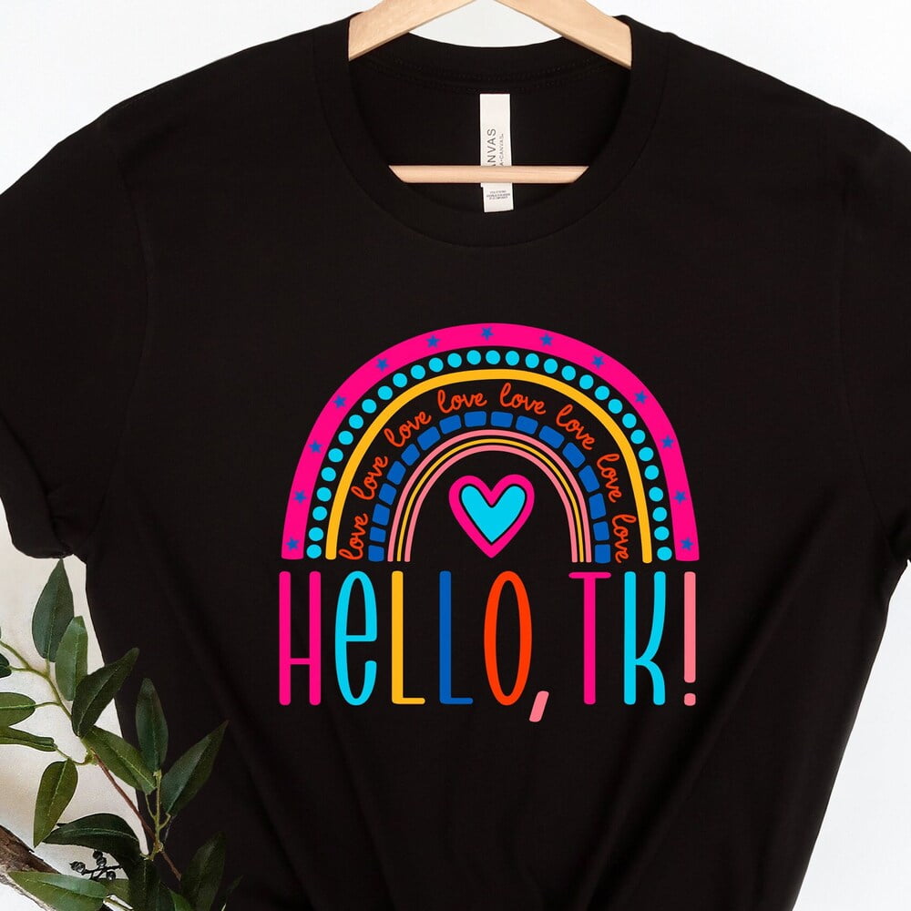 Hello TK, Preschool Shirt, Teacher shirts, first day of school shirt ...