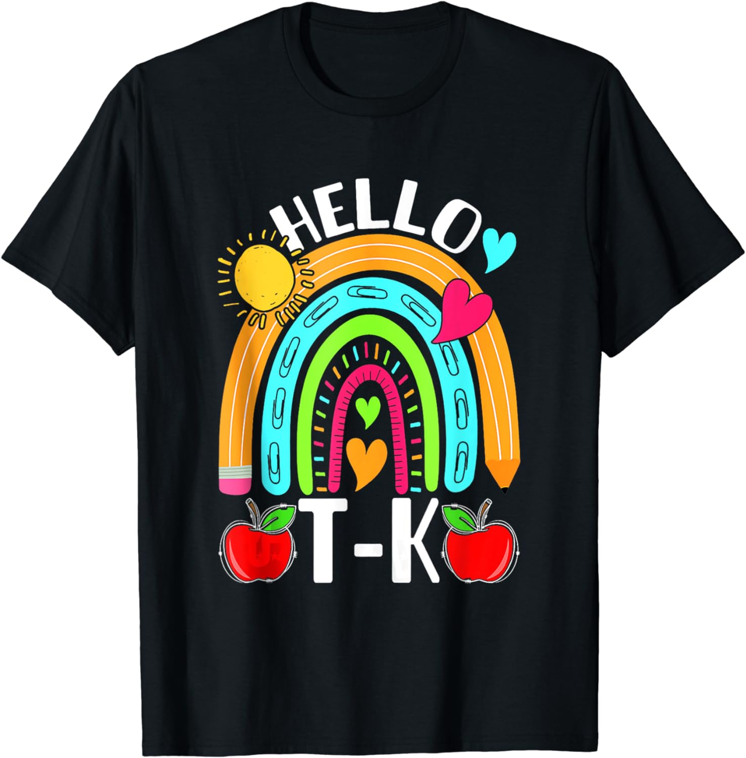 Hello TK Teacher Back To School Transitional Kindergarten T-Shirt ...