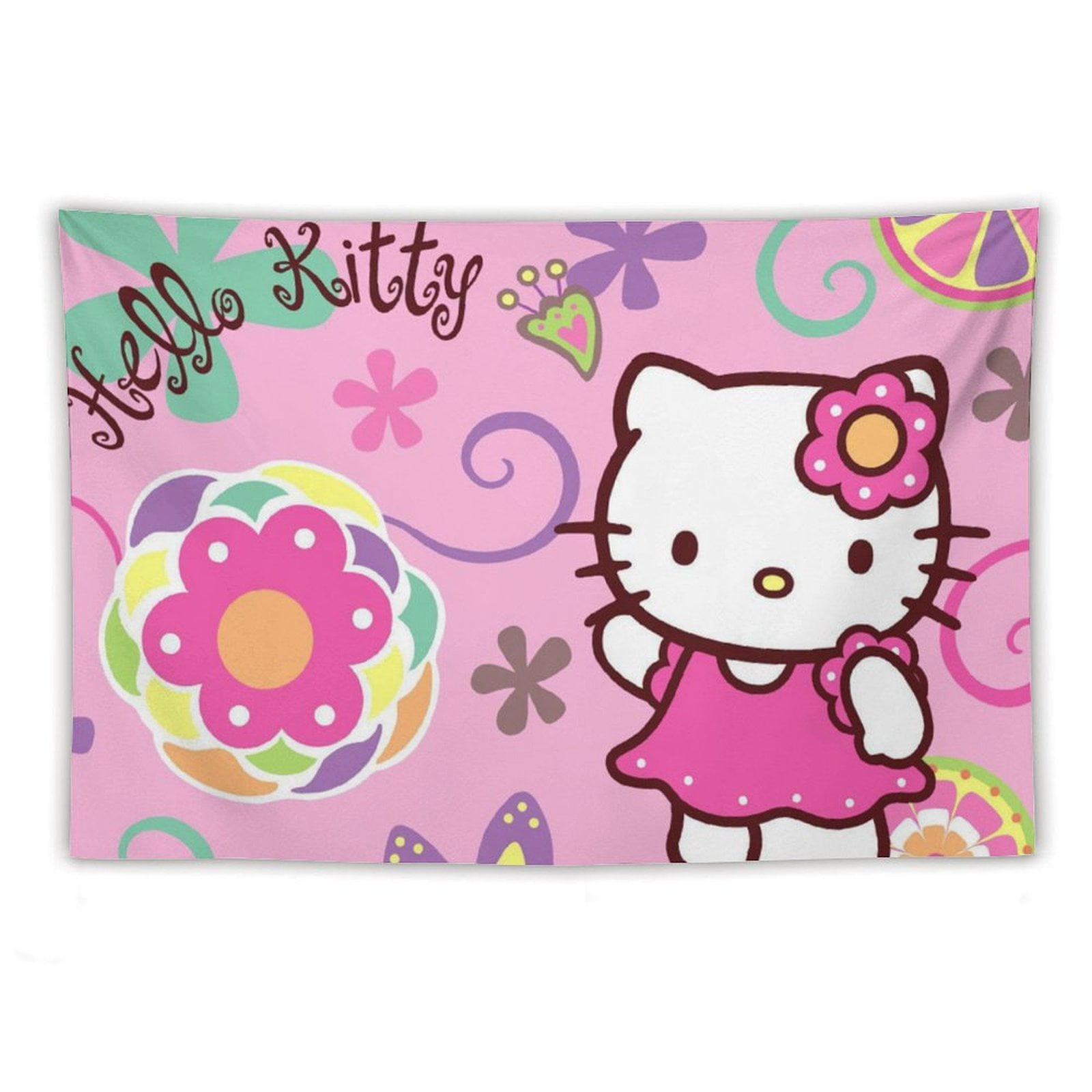 Hello Tapestry Kid Tapestry Girl Tapestry Hello Kitty Poster Hello ...