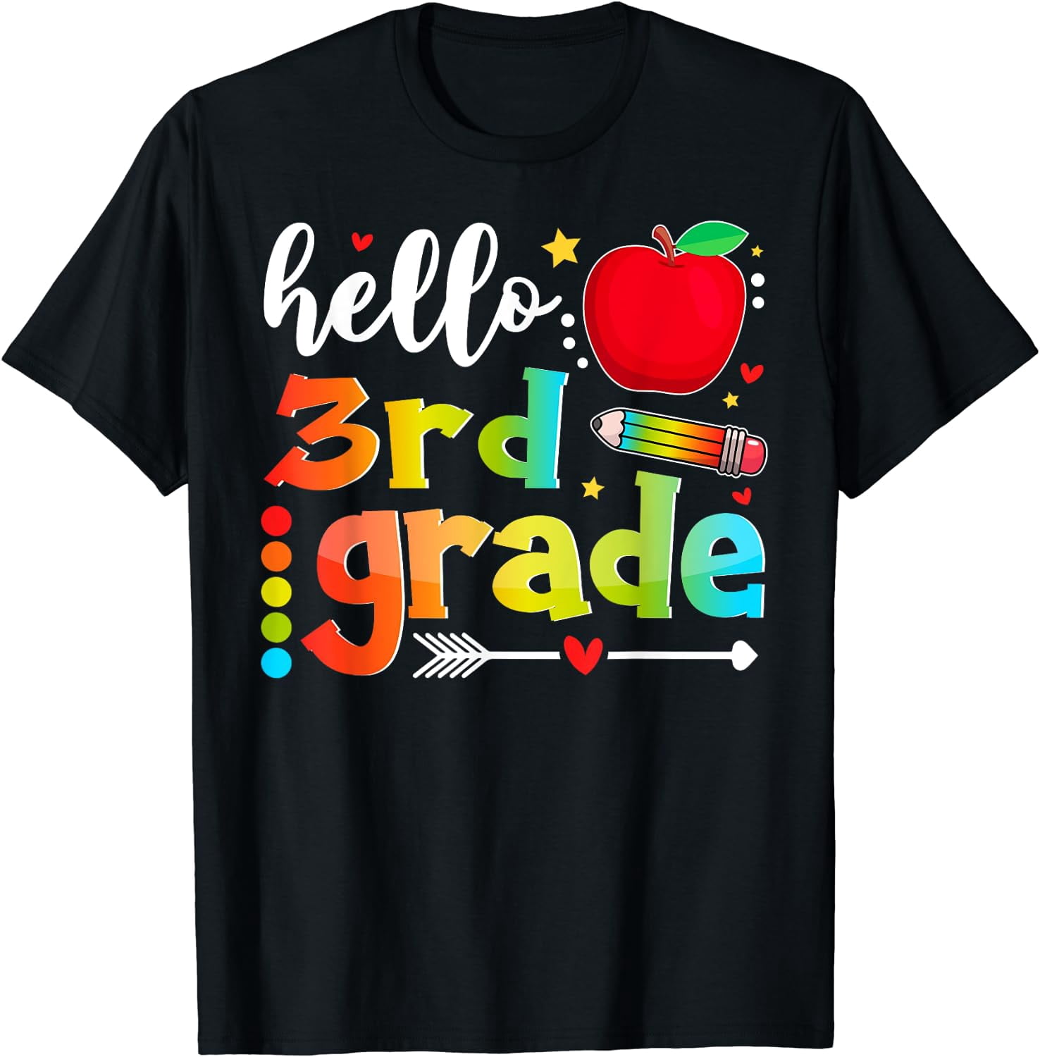 Hello Third Grade Squad Back To School 3rd Graders Teachers T-Shirt ...