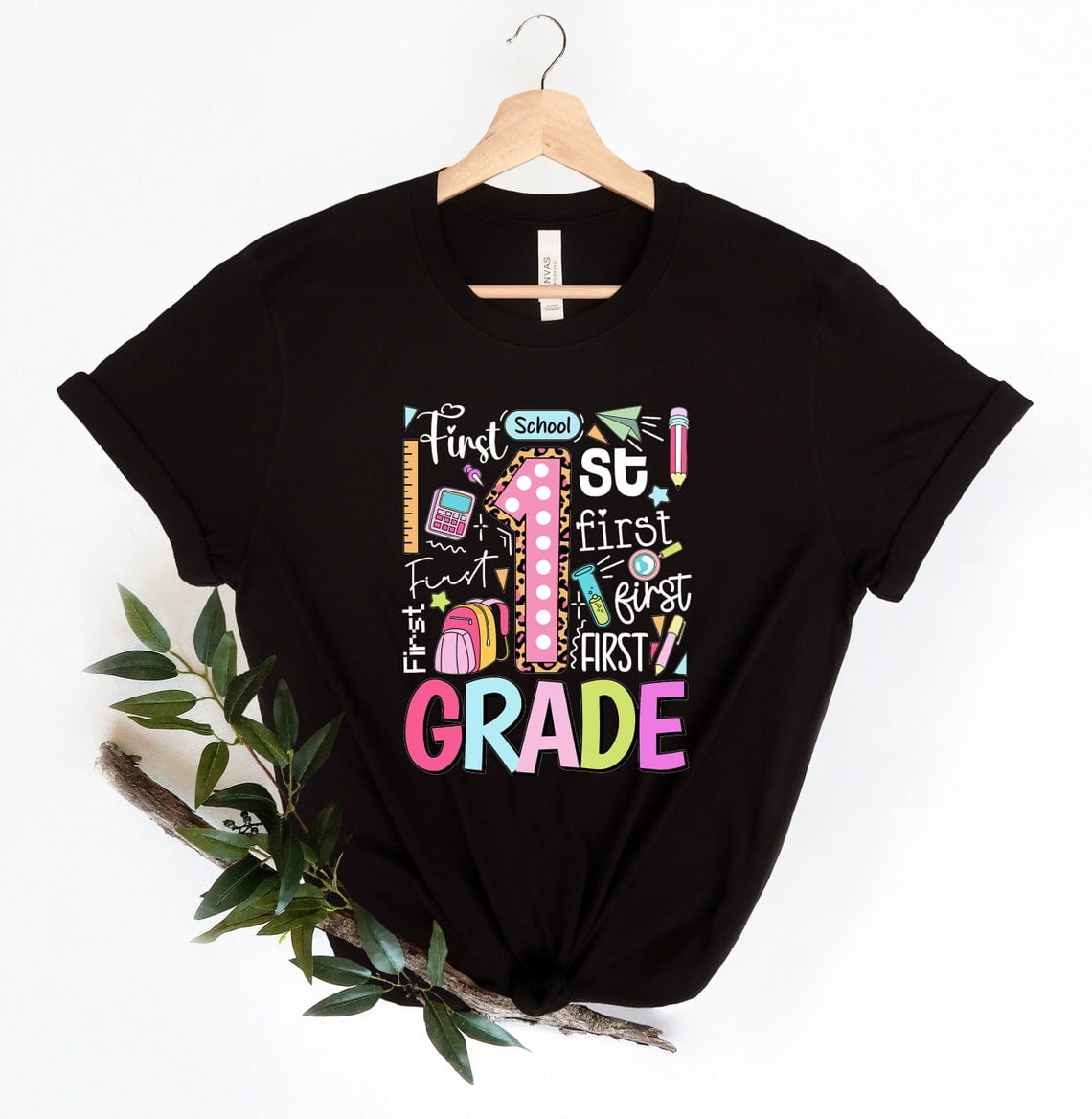 Hello To School Shirt, Hello First Grade Rainbow Shirt, First Grade ...