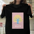 Hello Tree Funny Nature Sarcastic Humor Quote Graphic H28243 T-Shirt ...