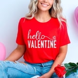 Hello Valentine TShirt Valentine Gift Cute Valentine Tee Valentine 39 s ...