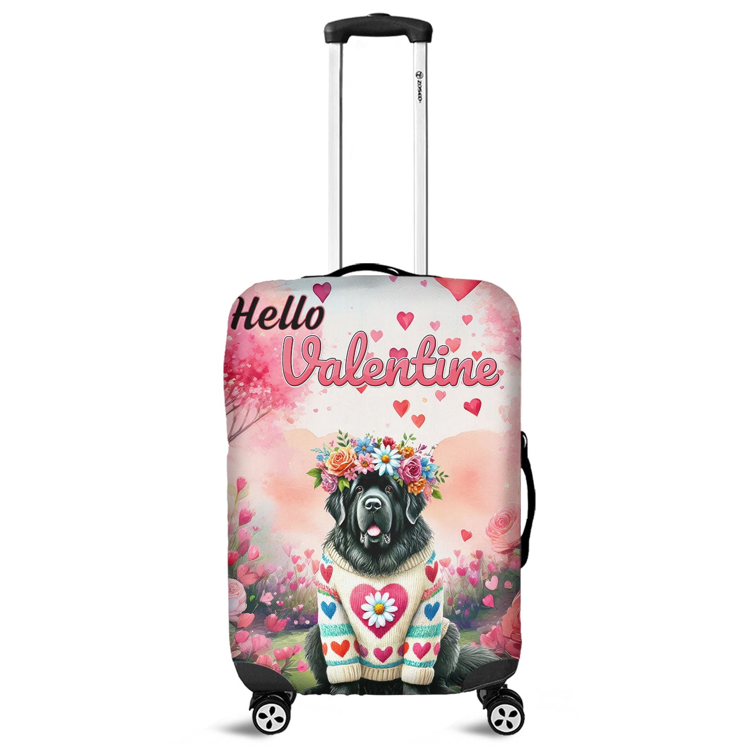 Hello Valentine’s Day Newfoundland Flower Crown Romantic Pink Floral ...