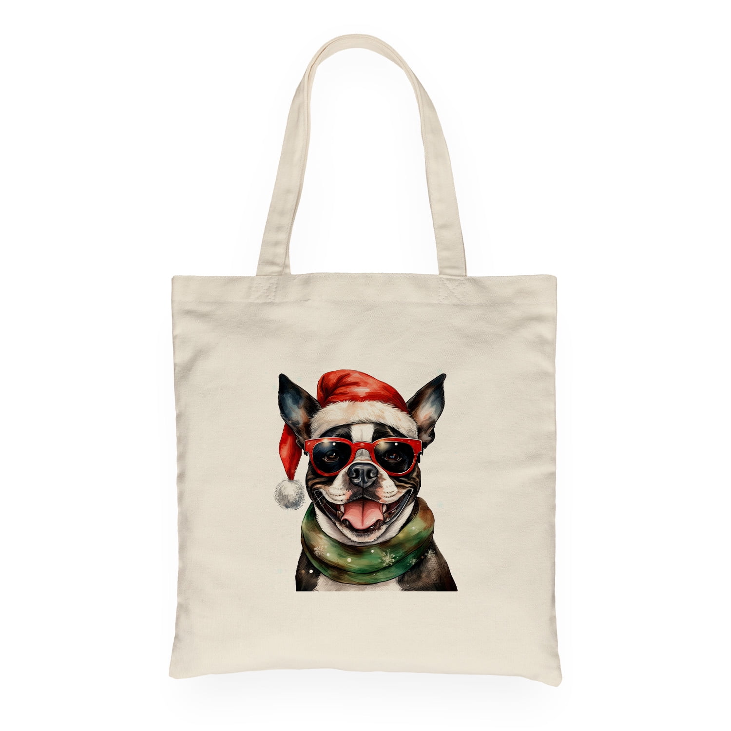 Hello Winter Boston Terrier Frosty Morning Walk Welcome Snowy Christmas ...