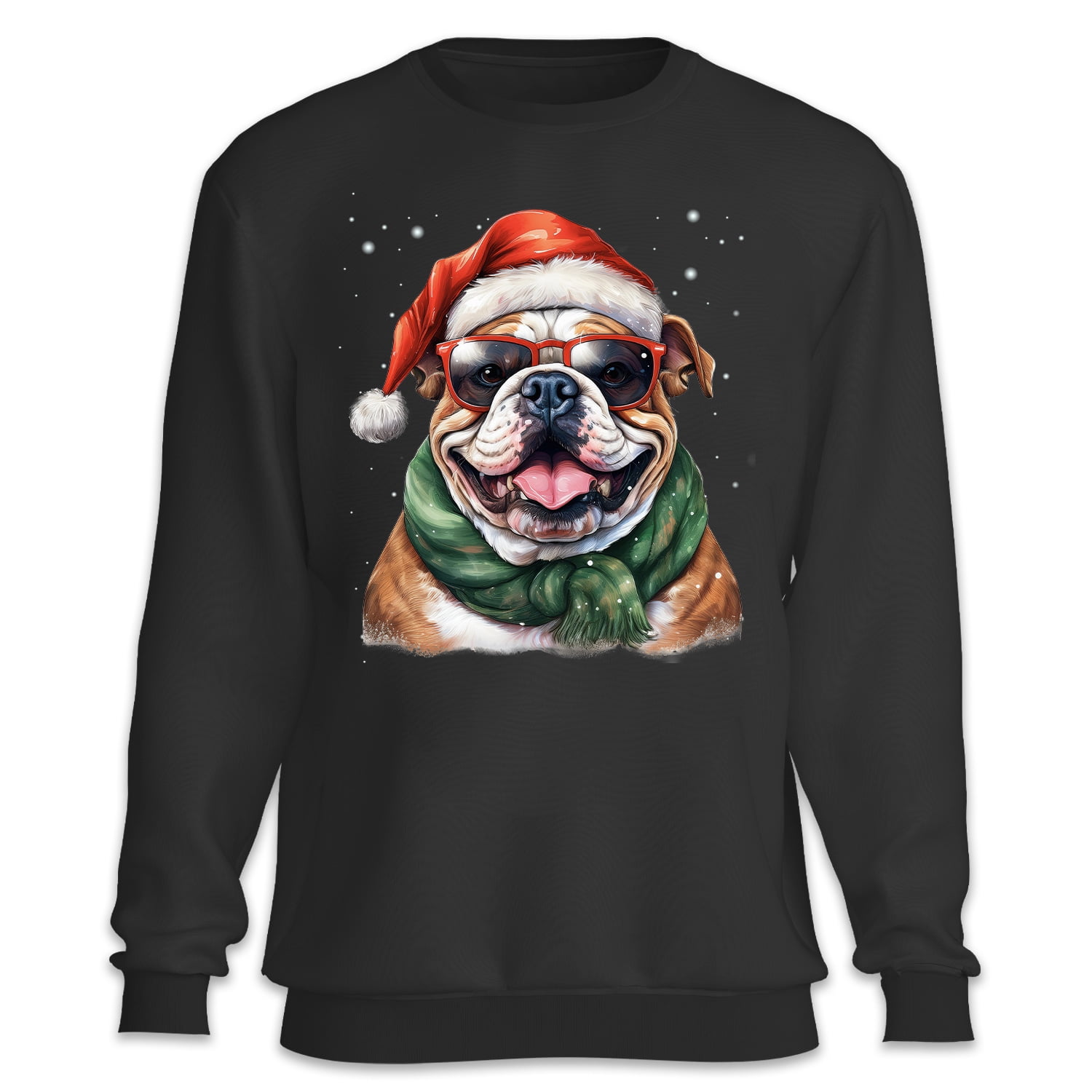 Hello Winter Bulldog Frosty Morning Walk Welcome Snowy Christmas ...