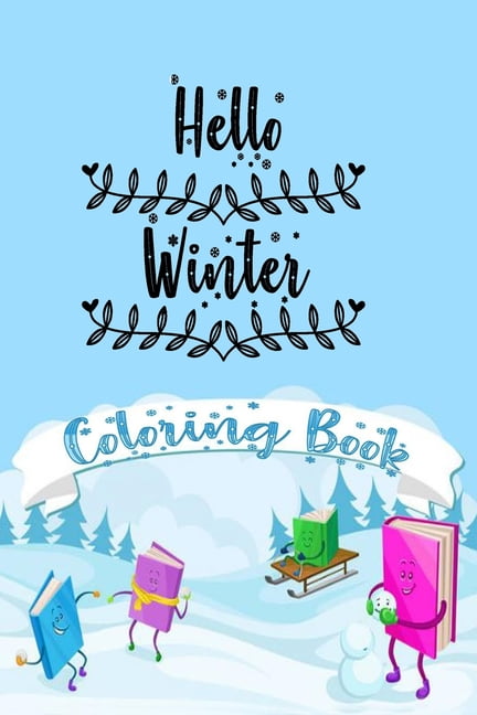 Hello Winter Coloring Book : Hello Winter coloring books with cats for ...
