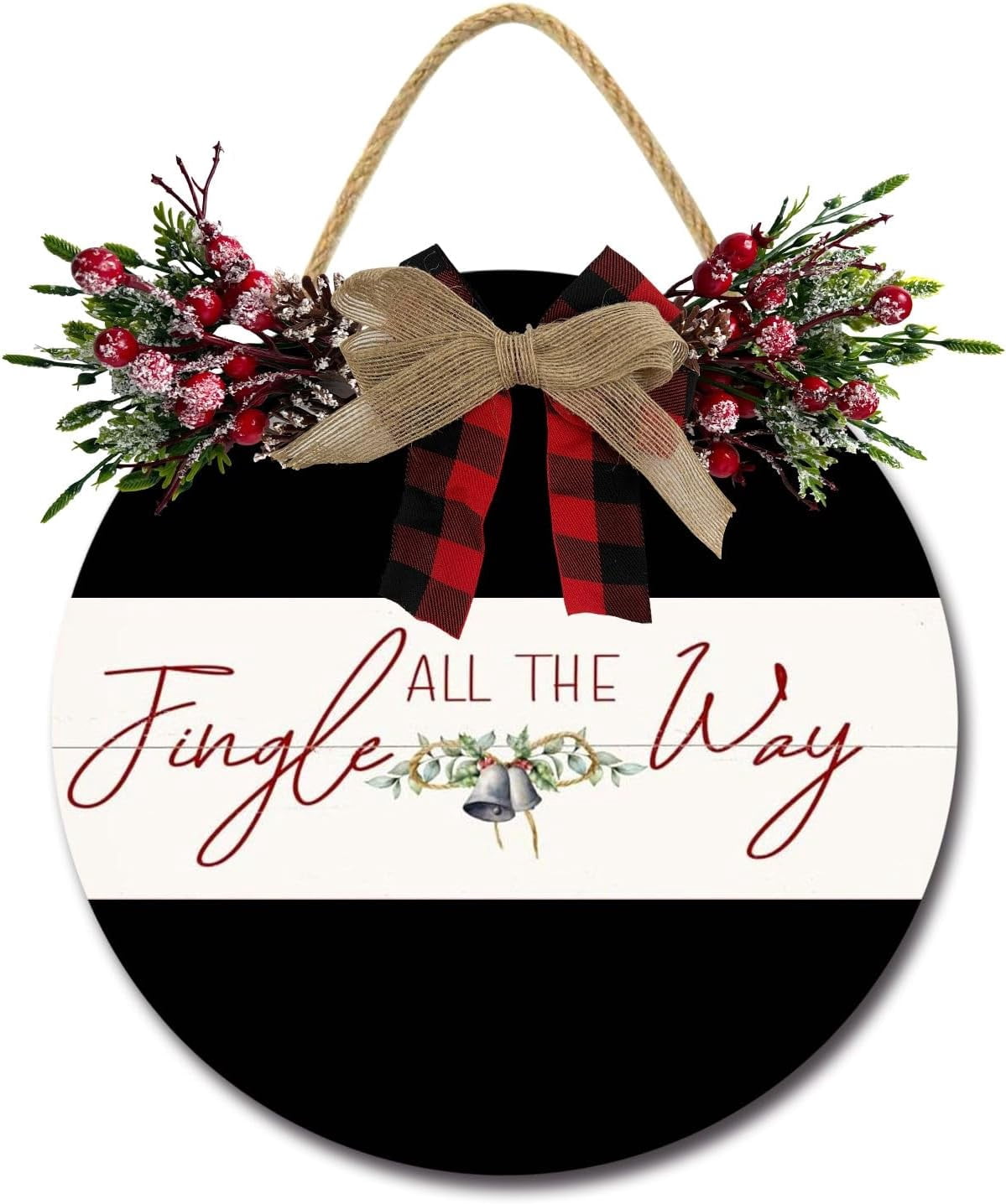 Hello Winter Front Door Porch Decorations Let It Snow oor Hanging Sign ...