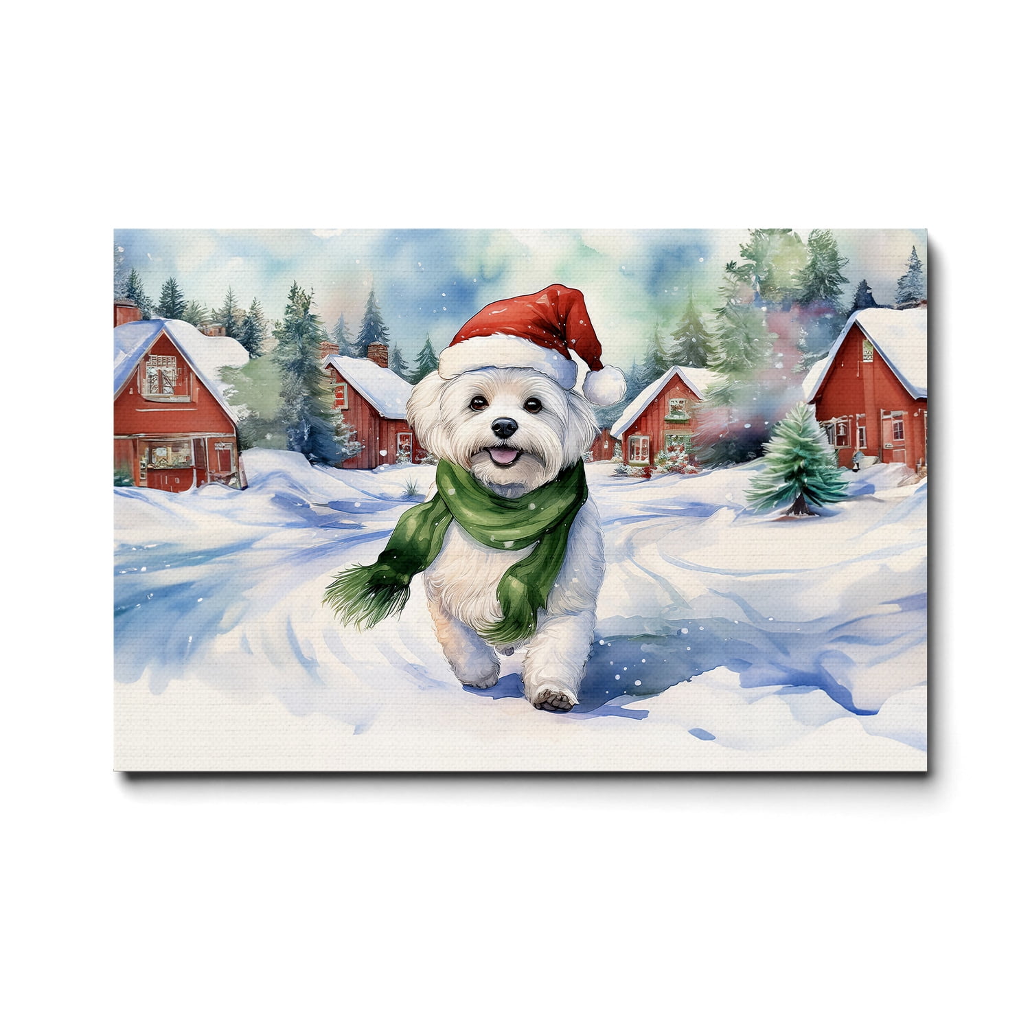 Hello Winter Maltese Frosty Morning Walk Welcome Snowy Christmas ...