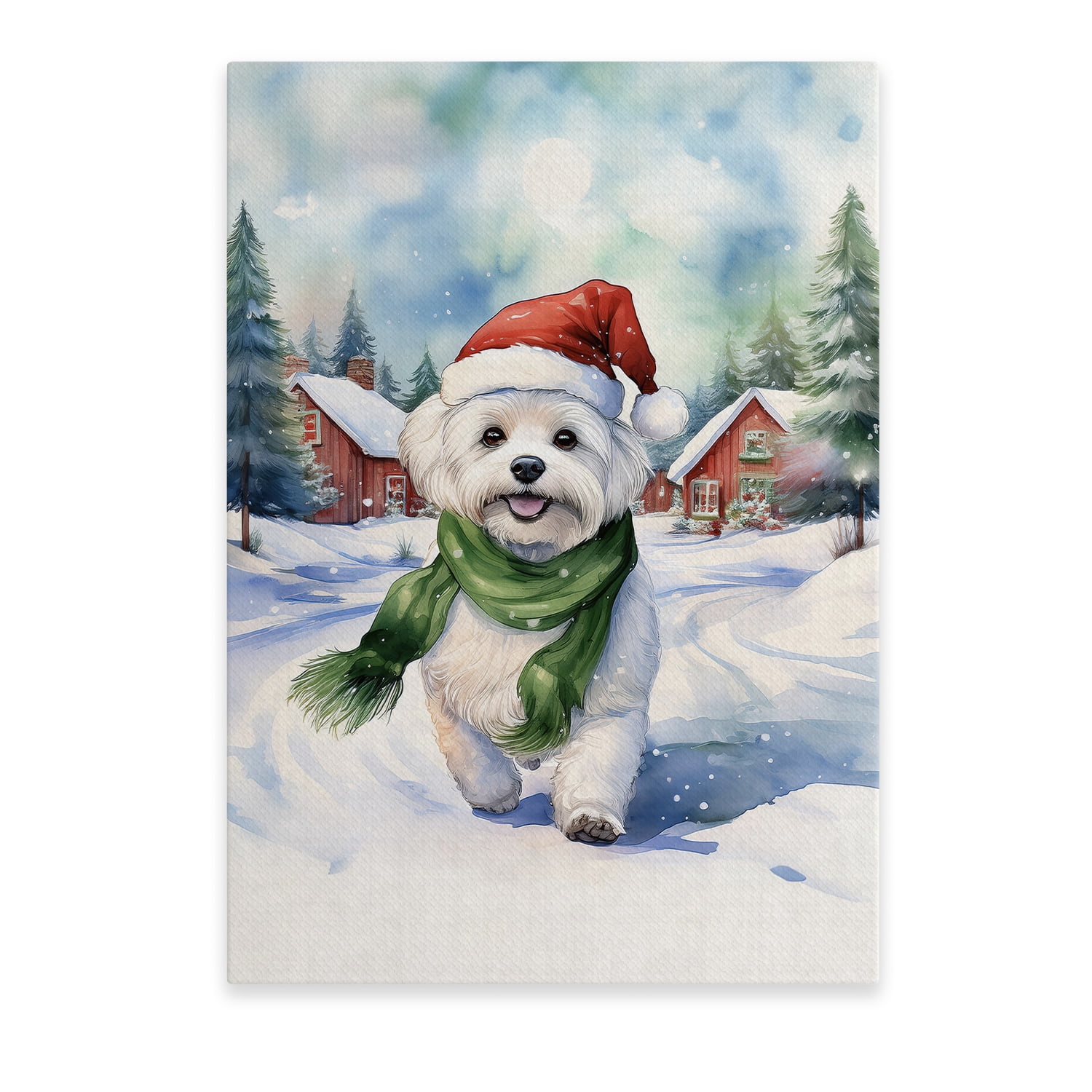 Hello Winter Maltese Frosty Morning Walk Welcome Snowy Christmas ...