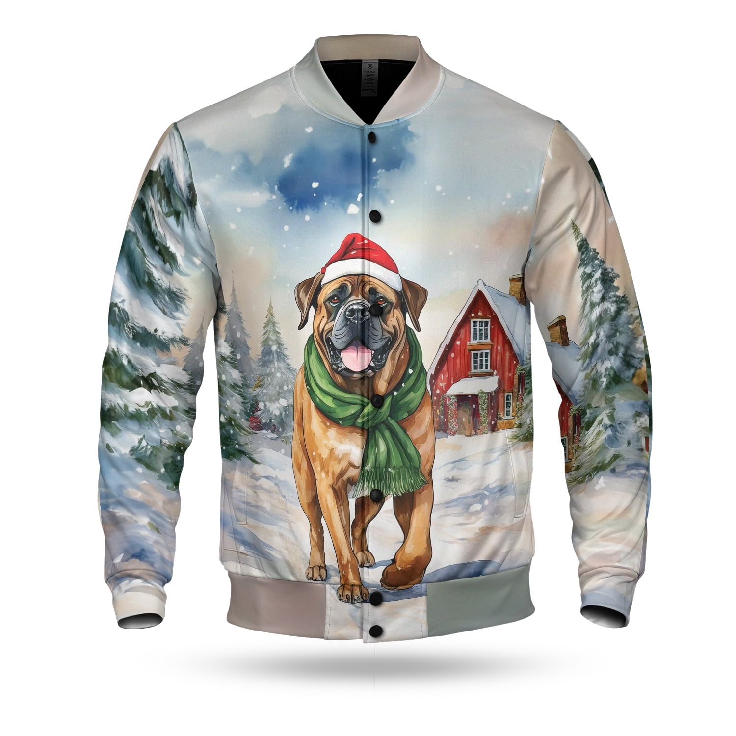 Hello Winter Mastiff Frosty Morning Walk Welcome Snowy Christmas All ...