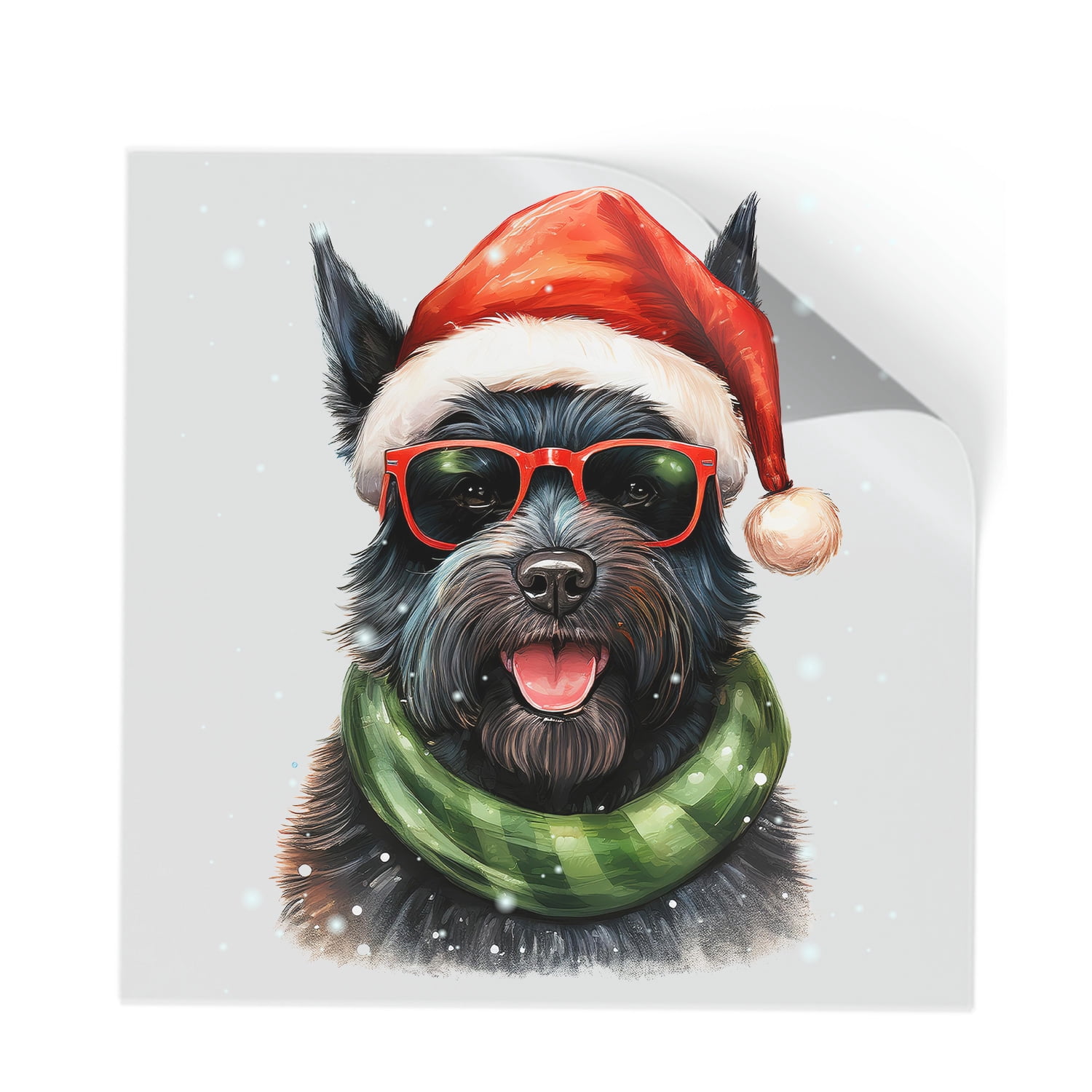 Hello Winter Scottish Terrier Frosty Morning Walk Welcome Snowy ...